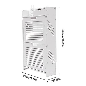 Gdrasuya10 Flip Down Shoe Rack for Door, Modern Shoe Storage Cabinet Shoe Storage Stand Shoe Organizer for Entryway, Shoe Cabinet Storage White for Entrances, Hallways, Bedroom