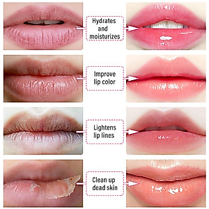 Reengull 30 PCS Lip Mask Collagen Lip Masks Sheet for Dry Lips, Gel Lip Mask Pack for Remove Dead Skin, Moisturizes and Lightens Lip Lines, Pink