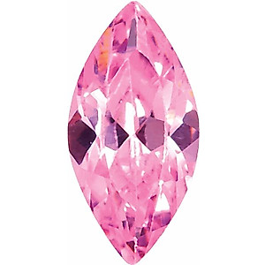 Marquise Pink CZ Ring, Sterling Silver, 12k Green and Rose Black Hills Gold Size 10.5