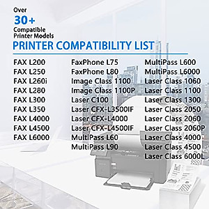 NineLeaf Compatible Toner Cartridge Replacement for Canon FX3 1557A002BA FAX L350 L4000 L6000 FaxPhone L80 ImageClass 1100 CFX-L4500IF 2060 4000 4500 6000L MultiPass L600 Laser Printer (1 Black)