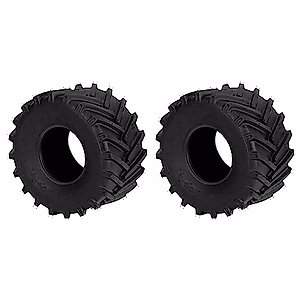 TUFFIOM Set of 2 Lawn Mower Tires 20x10.00-8 4PR Turf Tire for Garden Tractor Riding Lawnmower, Tubeless