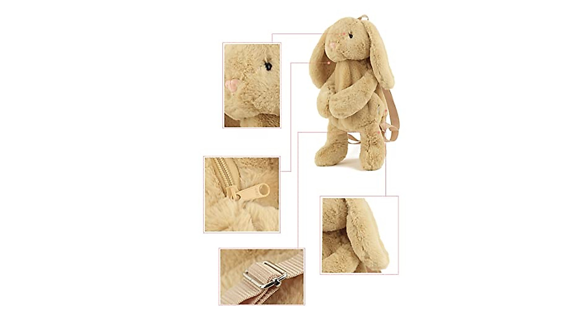 Kmiunty Cute Rabbit Backpack for Girls - Comfortable & Fun