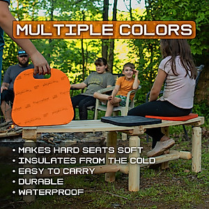 Northeast Products Therm-A-SEAT Sport Cushion Stadium Seat Pad, Orange, 13"x14"x.75"