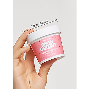 I DEW CARE Wash-Off Face Mask - Berry Groovy | Illuminate with Glycolic Acid and Raspberry, For Dry Skin, 3.38 Oz