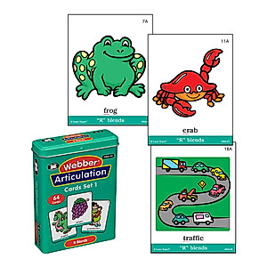 Super Duper Publications | Set of 7 Webber® Articulation Card Decks (Bundle Set 1) | Educational Learning Resource for Children | Flashcards for Speech Therapy