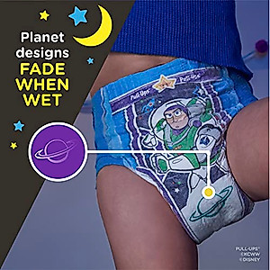 Pull-Ups Boys' Nighttime Potty Training Pants, Training Underwear, 3T-4T (32-40 lbs), 60 Ct