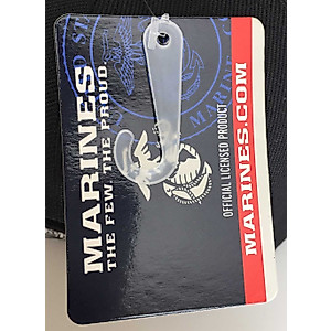 U.S. Marines Corps Official Licensed Emblem Baseball Cap Hat Visor 3D Embroidery (Black)