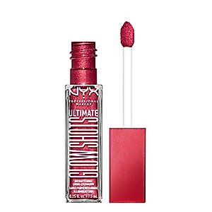 NYX PROFESSIONAL MAKEUP Ultimate Glow Shots, Liquid Eyeshadow, Long-Lasting Shimmer Eye Shadow with Vitamin C - Raspberry Rave