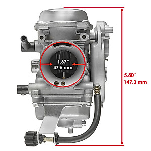Caltric Carburetor Compatible with Kawasaki Lakota 300 Kef300A Kef 300A 1995-2000