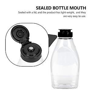 Alipis Seasoning Bottles 4pcs Honey Bottle Glass Jar Jam The Pet Jar Sugar Pot