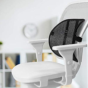 BOD Lumbar Mesh Back Support - Bring Comfort to an Office Chair, Car, and Truck Seat Lower Back Pain Relief Behind Your Desk for All Day Pillow Like Comfort