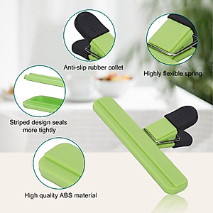 Beatcreat 9 Pack Chip Bag Clip,Food Bag clip,Food Bag Clips Sealing Clips,Snack Clips,Sclips,Chip clip,Kitchen Clips,Food storage,organization storage