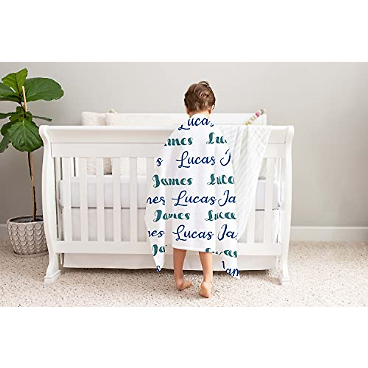 Personalized Blankets for Baby Daughter with Name, Personalized Name Blanket for Baby, Kids, Girls, boy. Custom Blanket from Baby Name. Great Gift for Birthday, Christmas, Thanksgiving, Newborn Baby