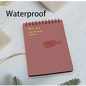 Yansanido Top Bound Spiral Notebook, 8 Pcs 4 Color A6 Size Thick Plastic Hardcover 7mm College Ruled Paper 80 Sheets (160 Pages) Journal for School and Office Supplies (8 Pcs A6)