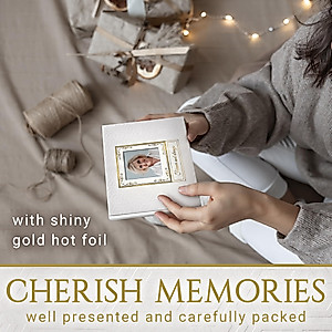 White Pattern Funeral Guest Book , Hardcover Funeral Guest Book for Memorial Service , Memorial Guest Book with Photo Slot , Memorial Service Guest Book 104 Pages , Funeral Guest Celebration of Life