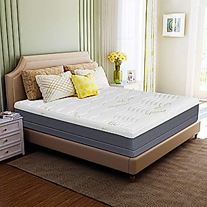 Giantex Mattress Memory Foam Bed Mattress Zipped Washable Bamboo Cover 10" Mattress (California King)