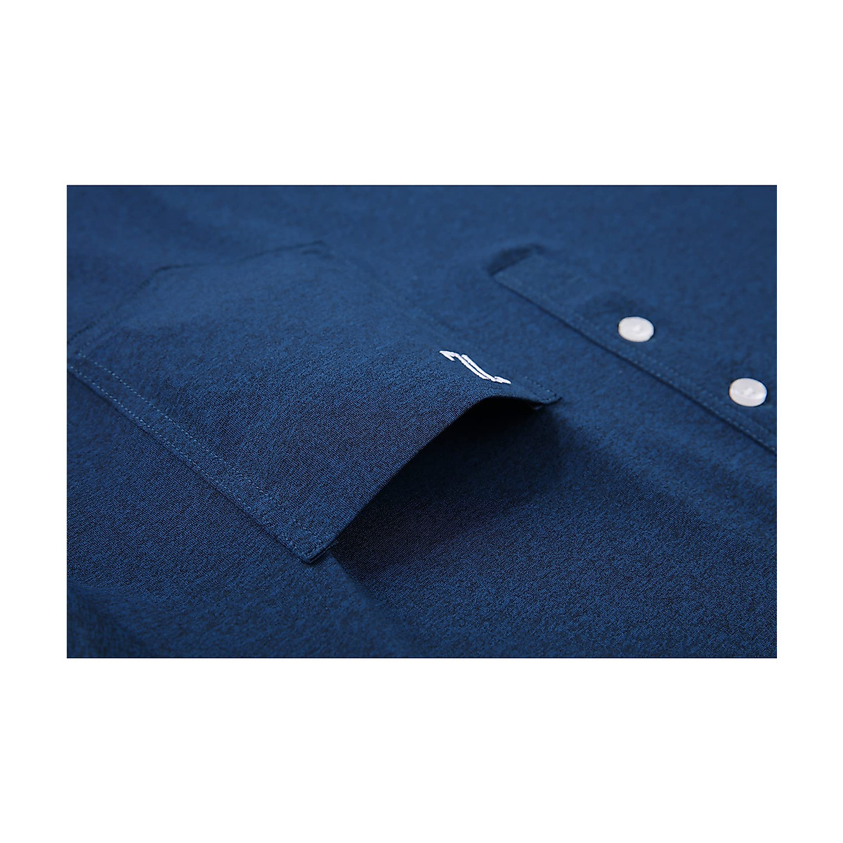 V VALANCH Mens Golf Polo Short Sleeves Performance Tennis Shirts Polyester Polo Shirts Business Polo(DeepIndigo,M=XL)