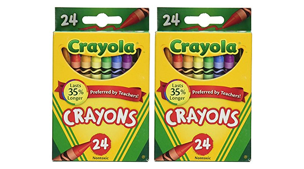 Crayola Crayons 24 Count - 2 Packs | Classic Art Supplies
