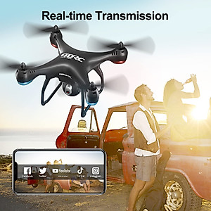4DRC F1 GPS 4K Drone with Camera for Adults, FPV 5G WiFi FPV RC Quadcopter Beginners,with Auto Return Home, Altitude Hold and GPS Follow Me, Waypoint Fly,2 Batteries, 30 Mins Long Flight,Black