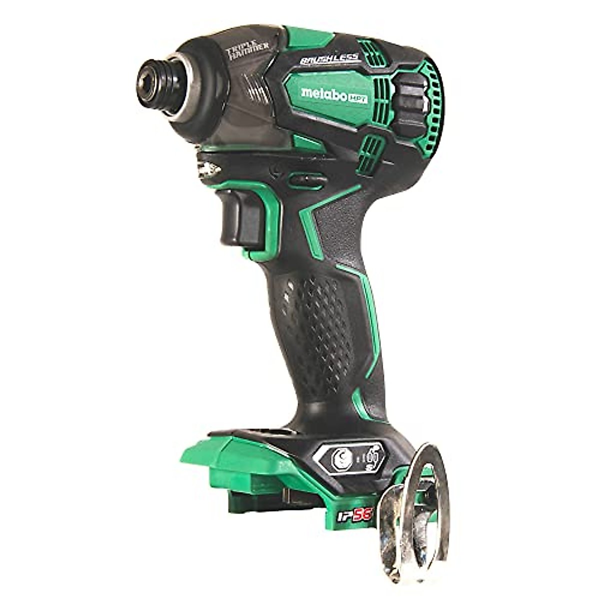 Metabo HPT 18V Cordless Impact Driver, 1/4-in Hex Chuck, Triple Hammer Technology, Powerful 1, 832 In/Lbs Torque, Variable Speed Trigger, IP56 Compliant, LED Light, Tool Only (WH18DBDL2Q4)
