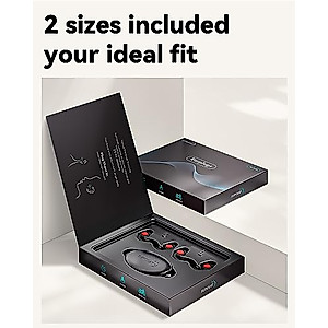 SUPCEAT Ear Plugs for Sleeping - Noise Reduction Soft Silicone Earplugs, 2 Pairs Reusable Hearing Protection Earplugs for Noise Sensitivity, Sleep,Snore,Travel,Sound Reduction Noise Cancelling - Black