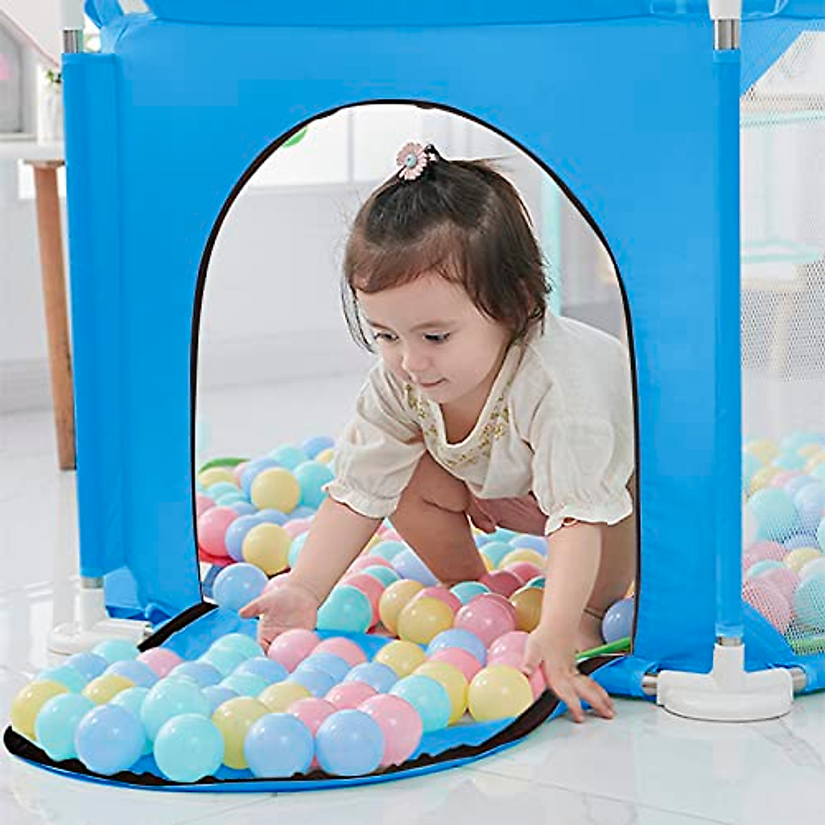 Baby Playards Baby Playpen Toddlers Kids Activity Center Portable Playard Indoor Outdoor Baby Fence Safe Play Yard Kids Play Pen Baby Play Area Baby Play Gate Safety Playpen Activity Center