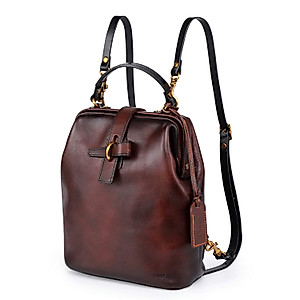 OLD TREND Genuine Leather Pamela Backpack (Brown Ombre)