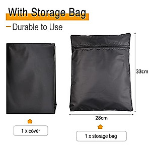 Portable Air Conditioner Cover for BLACK and DECKER, Waterproof AC Covers Indoor 420D Dust Cover Storage Bag - 19x16x30inch