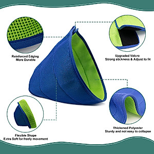 Dog Recovery Cone Collar After Surgery, Adjustable Soft Dog Cone Collar, Elizabethan Collar for Dogs Anti-Bite, Breathable Dog Cones for Dogs Anti-Lick Protective Wound(Neck:14.96-17.32")