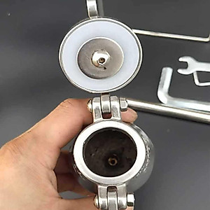 Hand Popcorn Machine, High Pressure Popcorn Maker, Chinese Traditional Old-Fashioned Pop Corn Machine, Stainless Steel Mini Hand Cannon Food Amplifier