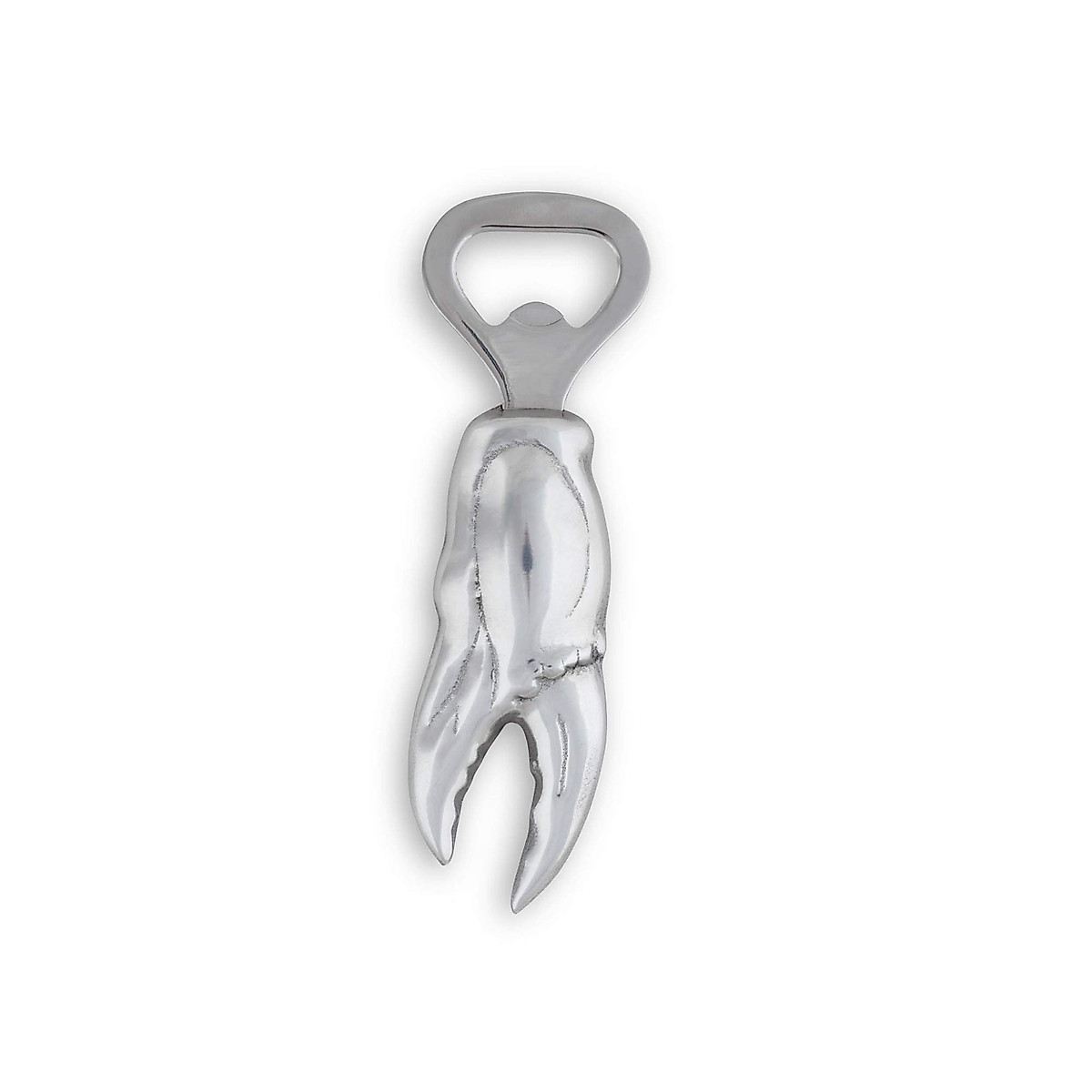 Arthur Court Aluminum New England Crab Claw Bottle Opener Forged Stainless Steel Head Coastal Collection 5.5 inch Long