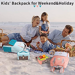 CUIBIRD Kids Backpack School Backpack, Toddler Kids' Backpack Set for Boys Girls Kids Teenage PreSchool Bookbag with Lunch Bag&Pencil bag