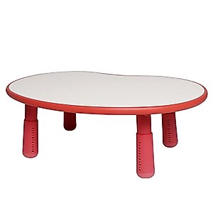 LIRUXUN Children's Table and Set Kindergarten Can Be Raised and Lowered Plastic Baby Game Table Graffiti Belt Storage Tablo