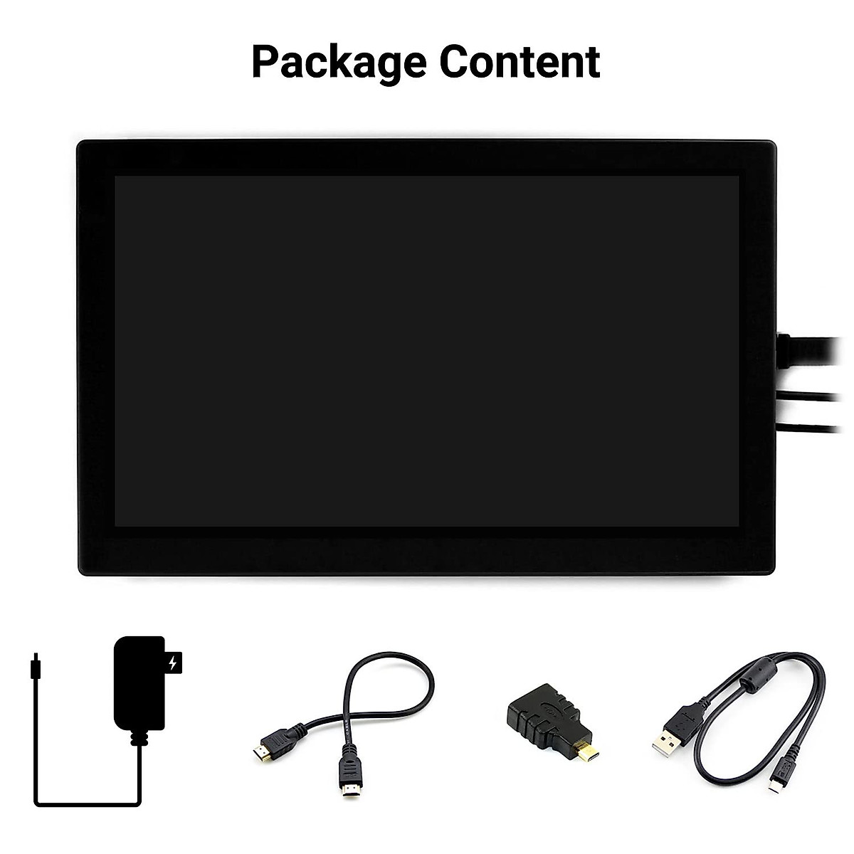 waveshare 13.3inch Capacitive Touch Screen LCD V1, with Case and Toughened Glass Cover, 1920×1080, HDMI, IPS,