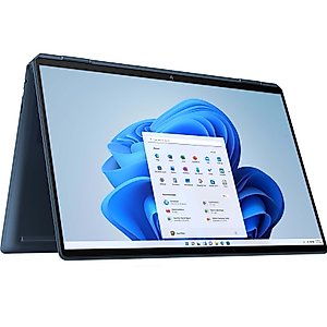 HP Spectre x360 16-Inch 3K Touch Intel Core i7 16GB 512GB SSD Convertible Laptop (Nocturne Blue, ) (Renewed)