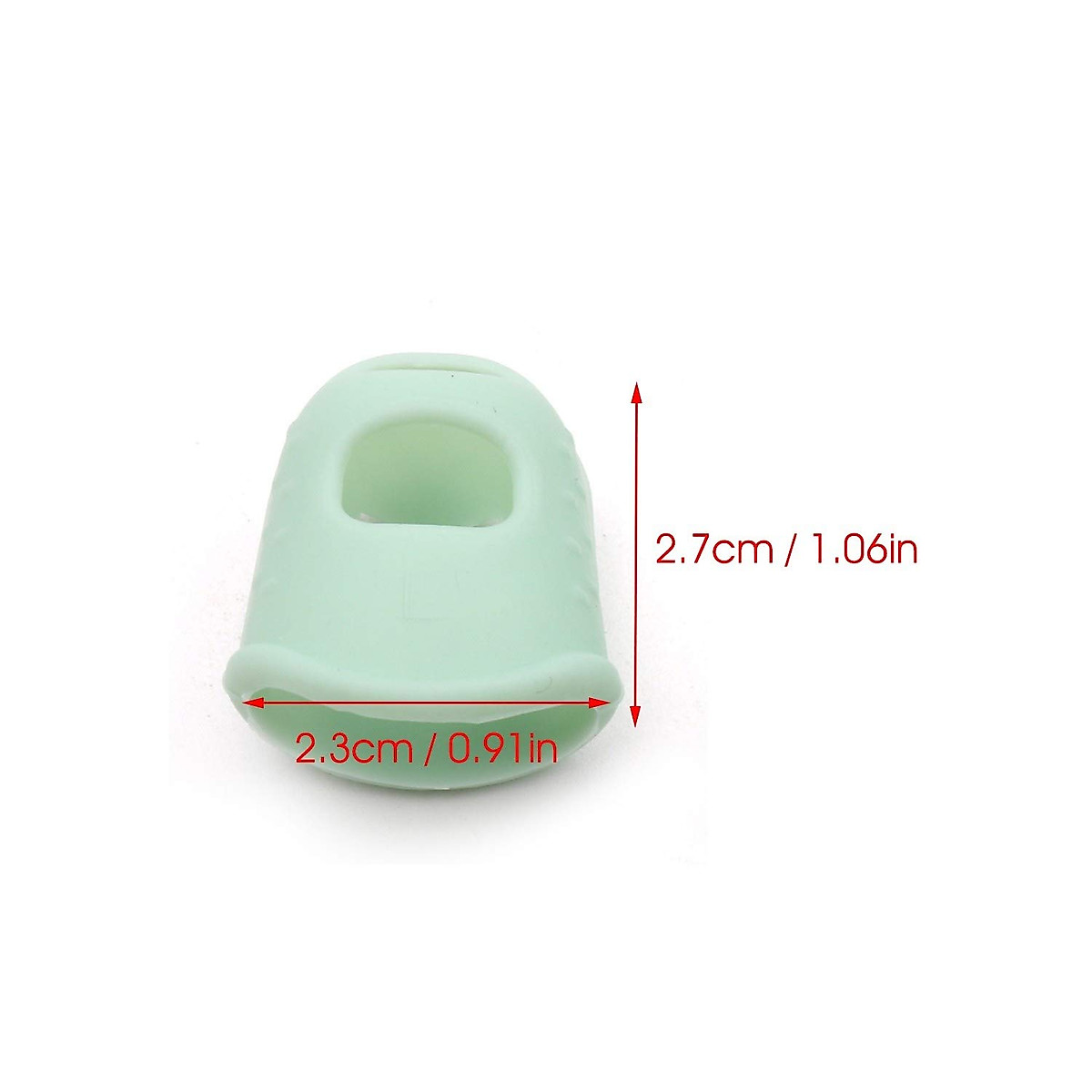 Joyshopping 2pcs Kalimba Silicone Finger Fingertip Protectors for Kalimba Beginners Starters Green Large