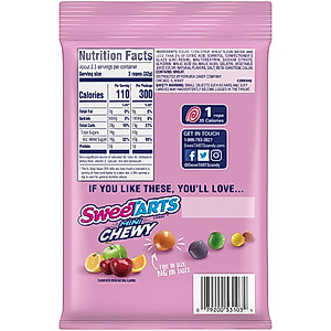SweeTARTS Ropes, Cherry Punch Candy, 3 Ounce Pouch (Pack of 12)