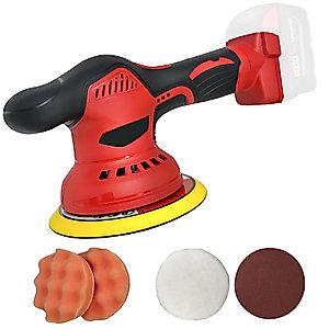 Cordless Buffer Polisher for Milwaukee 18V Max Battery, 6800RPM Max Variable Speed Brushless Motor Car Buffer, Lightweight & Low Noise, Rotary Polisher for Boat, Car Polishing and Waxing (Tool Only)