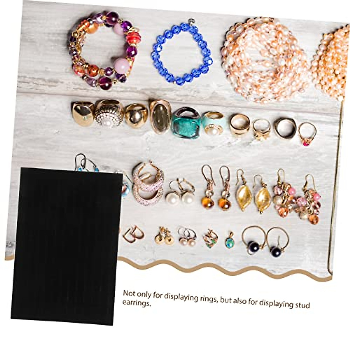 Cabilock 2pcs Jewelry Sponge Pad Earrings Showcase Trays Jewelry Drawer Inserts Earring Tray Inserts Jewelry Inserts Holder Jewelry Foam Inserts Ring Storage Liner Travel Mosaic Display Mat