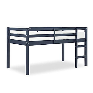 DHP Milton Junior Twin Loft Bed, Blue