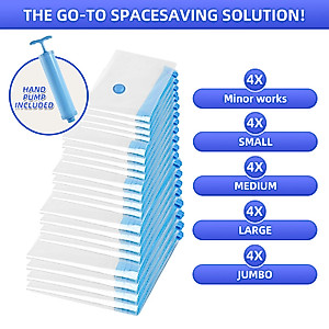10 Pack Vacuum Storage Bags, Space Saver Bags with Hand Pump, Vacuum Seal Bags for Clothing, organization and storage Comforters, Pillows, Towel, Blanket Storage, Bedding,moving supplies.