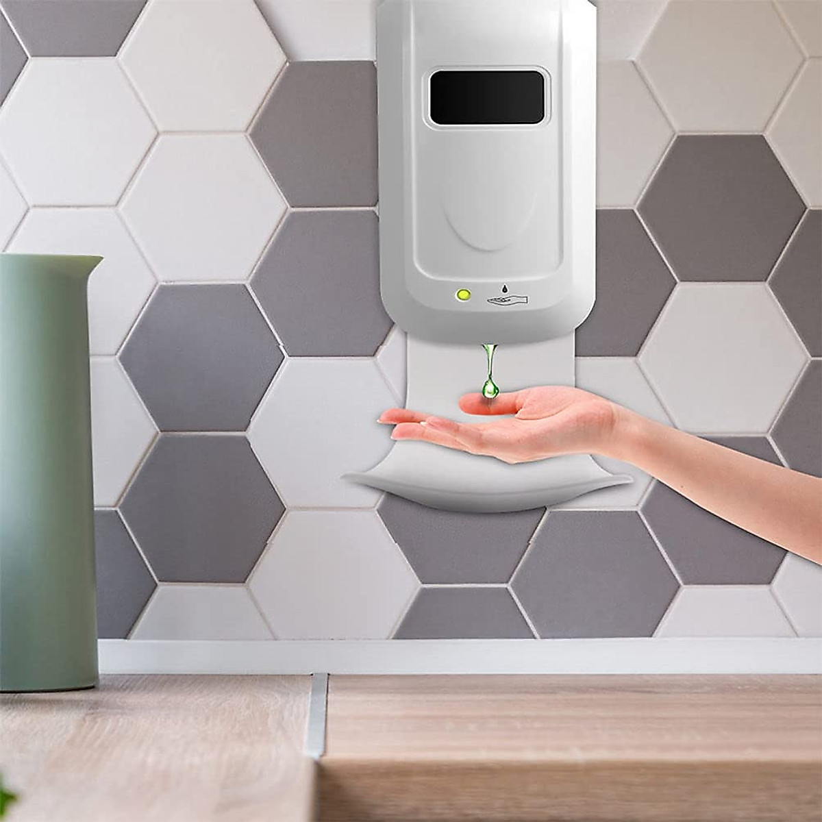 2pcs Plastic Water Tray Soap Dispenser Tray Soap Dispenser Water Tray Wall Soap Rack Dispenser Catch Tray Soap Dispenser Drip Tray Wall Mount Touchless Foam Water Drop Drinks White