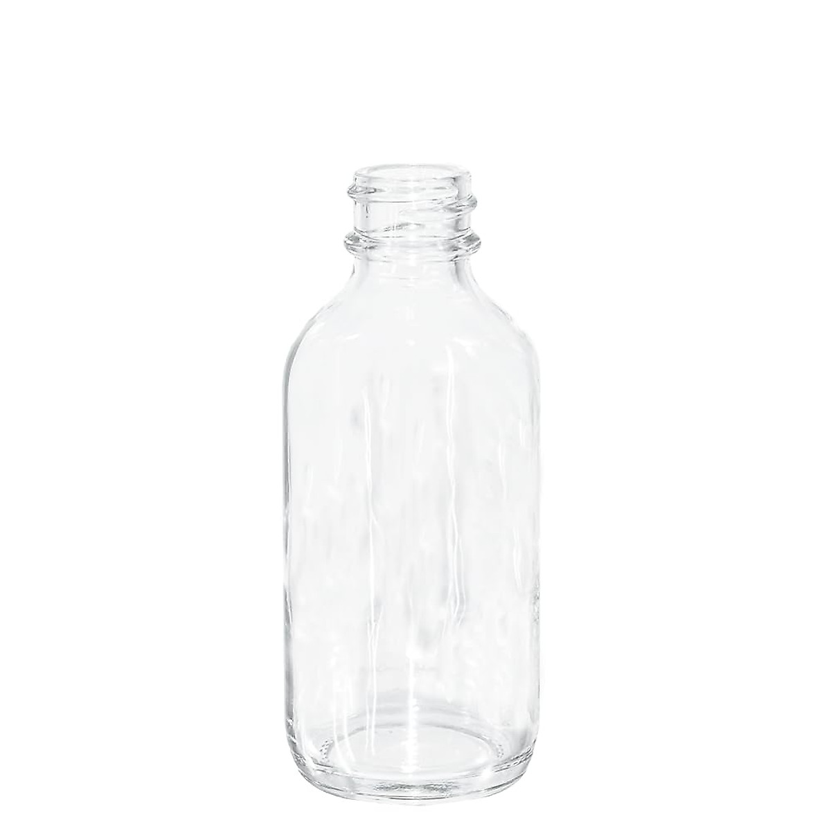 (Pack of 80) 2 oz. Clear Boston Round with Black Treatment Pump