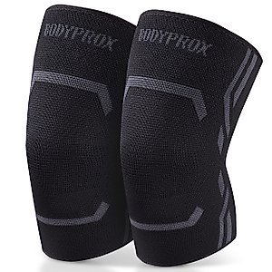 Knee Compression Sleeve for Men and Women (2 Pack), Knee Support Brace for Running and Work out (Medium)