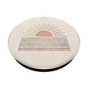 Sunrise Bohemian Desert Landscape | Boho Sun PopSockets PopGrip: Swappable Grip for Phones & Tablets