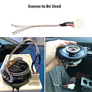 RED WOLF Replacement for 2000-2019 Toyota and Scion, Camry, 4Runner, Subaru 2012-2019 Car Door Speaker + Dash Tweeter Wire Adapter Connector Harness