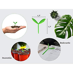 12PCS Sprout Little Green Bookmarks Mini Green Silicone Buds Bookmarks Small Grass Cute Book Mark Decoration Creative Gift for Bookworm Book Lovers Reading