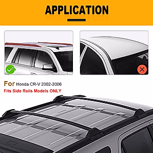 OCPTY Cross Bars Roof Rack Fit For Honda CR-V 2002-2006 Luggage Racks Rooftop Cargo Carrier Bag Luggage Kayak Canoe Bike Snowboard Skiboard