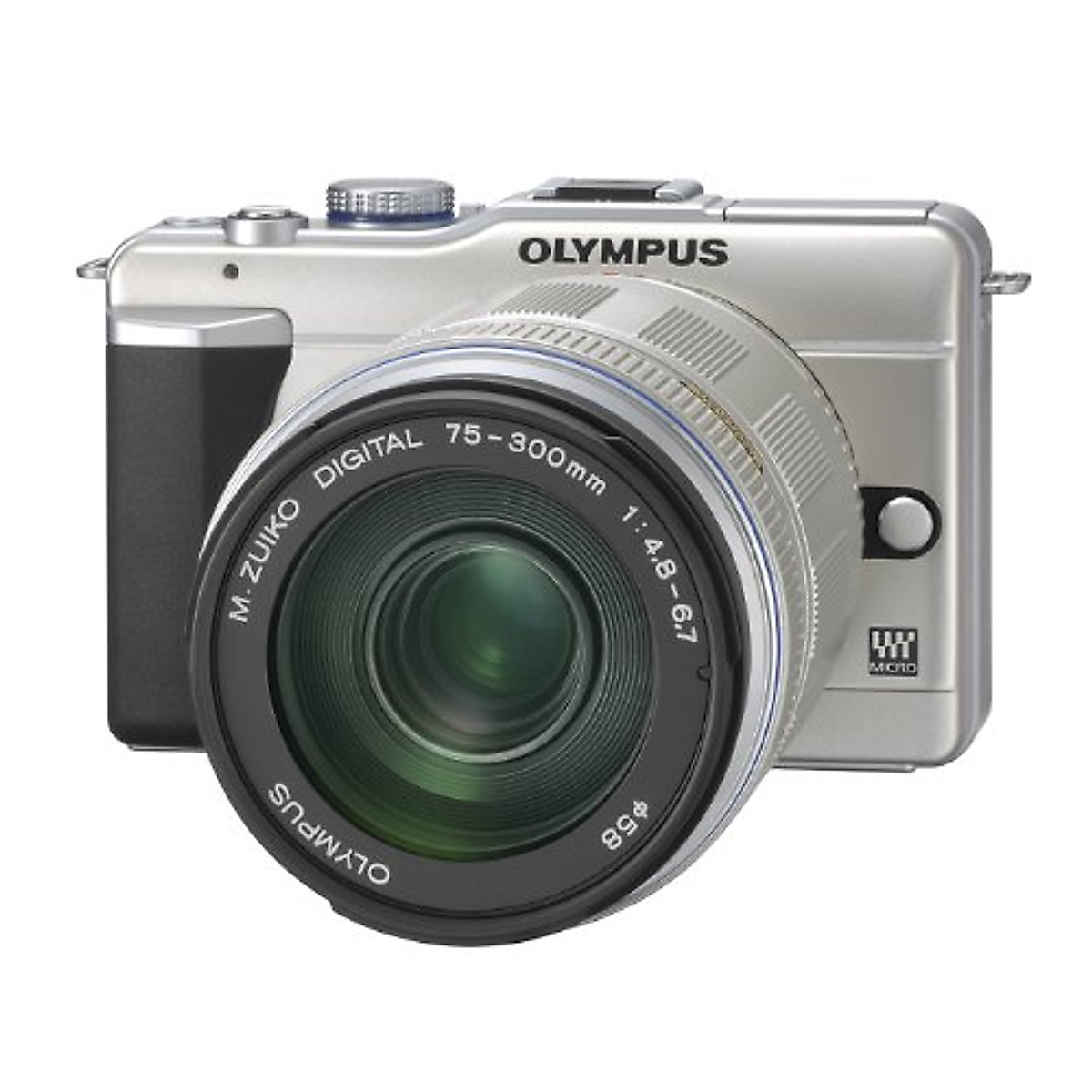 M.ZUIKO DIGITAL ED 75-300mm Silver - International Version (No Warranty)