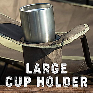 Mossy Oak Heavy Duty Camping Adults, Portable Outdoor Folding Chair, green